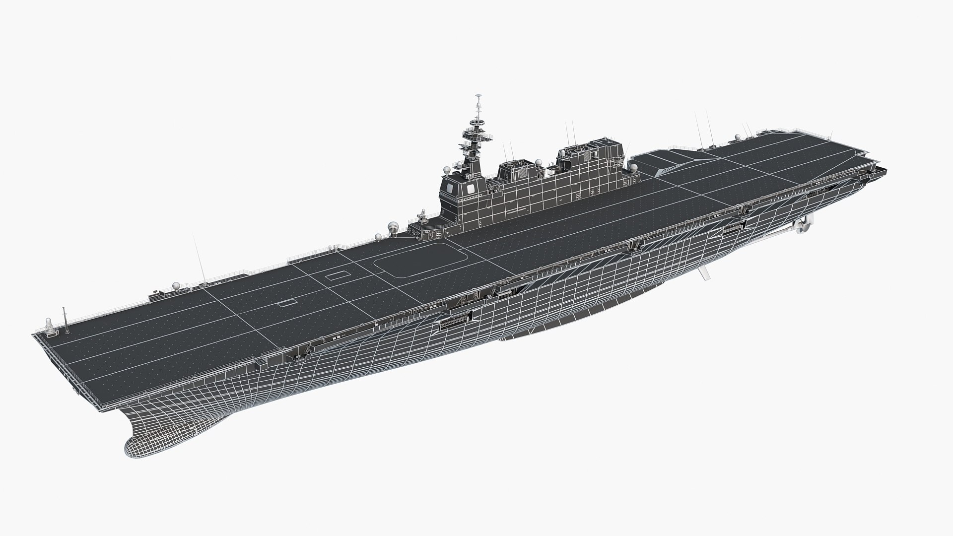 3D Izumo Class Kaga Helicopter Destroyer 184 Model - TurboSquid 2171430