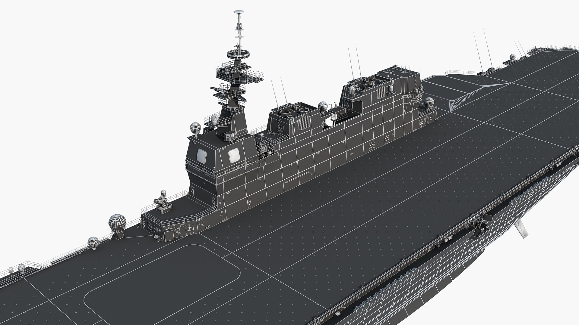 3D Izumo Class Kaga Helicopter Destroyer 184 Model - TurboSquid 2171430