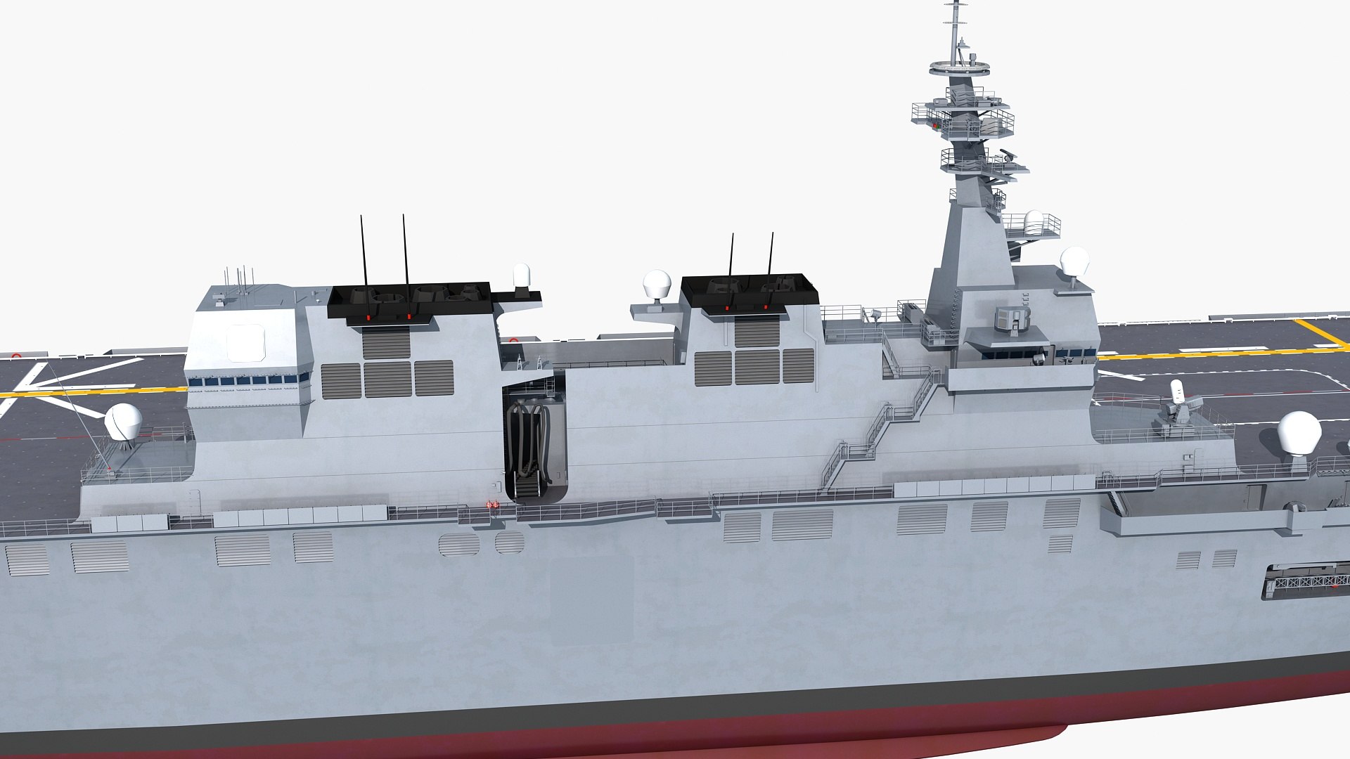 3D Izumo Class Kaga Helicopter Destroyer 184 Model - TurboSquid 2171430