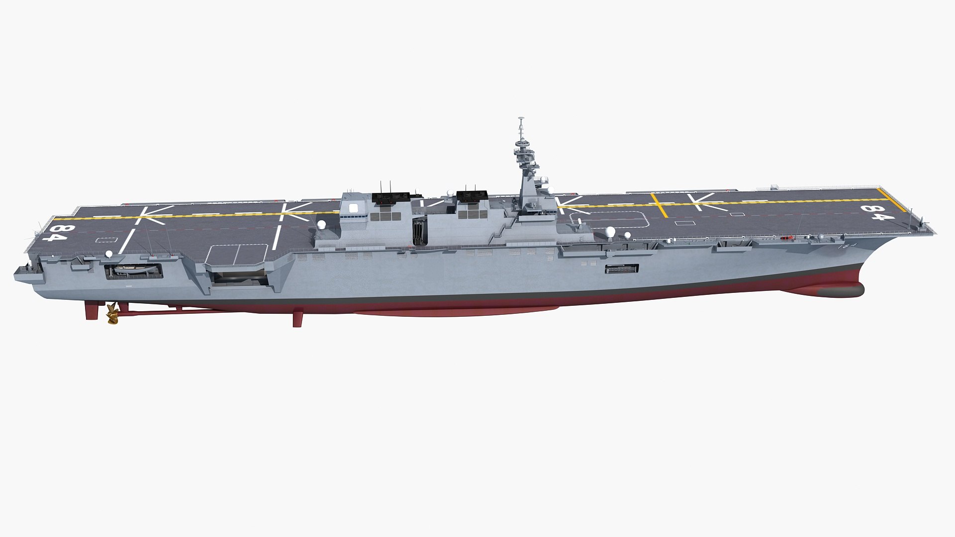3D Izumo Class Kaga Helicopter Destroyer 184 Model - TurboSquid 2171430