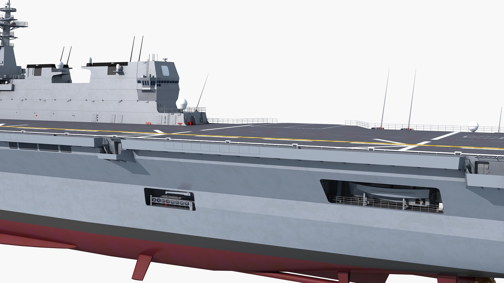3D Izumo Class Kaga Helicopter Destroyer 184 Model - TurboSquid 2171430