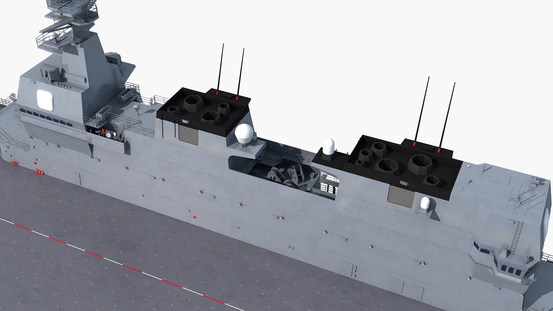 3D Izumo Class Kaga Helicopter Destroyer 184 Model - TurboSquid 2171430