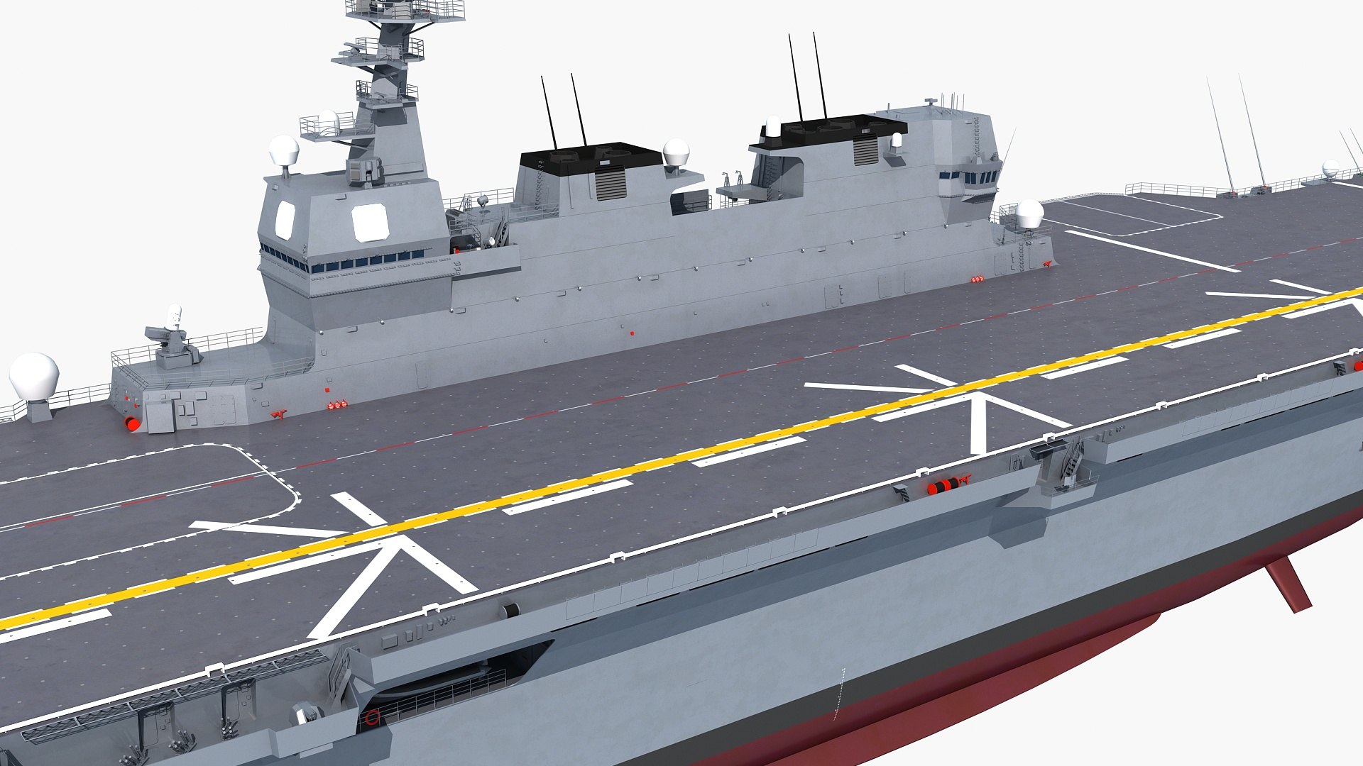 3D Izumo Class Kaga Helicopter Destroyer 184 Model - TurboSquid 2171430