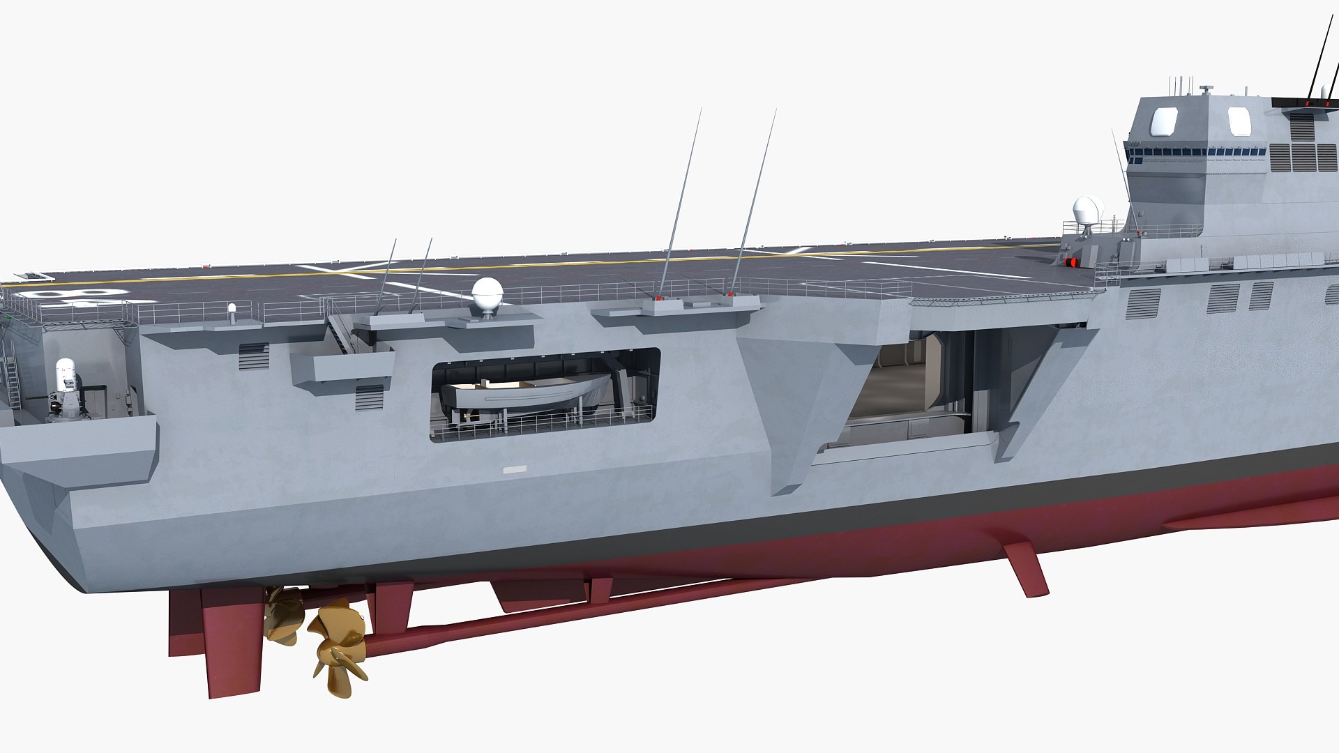 3D Izumo Class Kaga Helicopter Destroyer 184 Model - TurboSquid 2171430