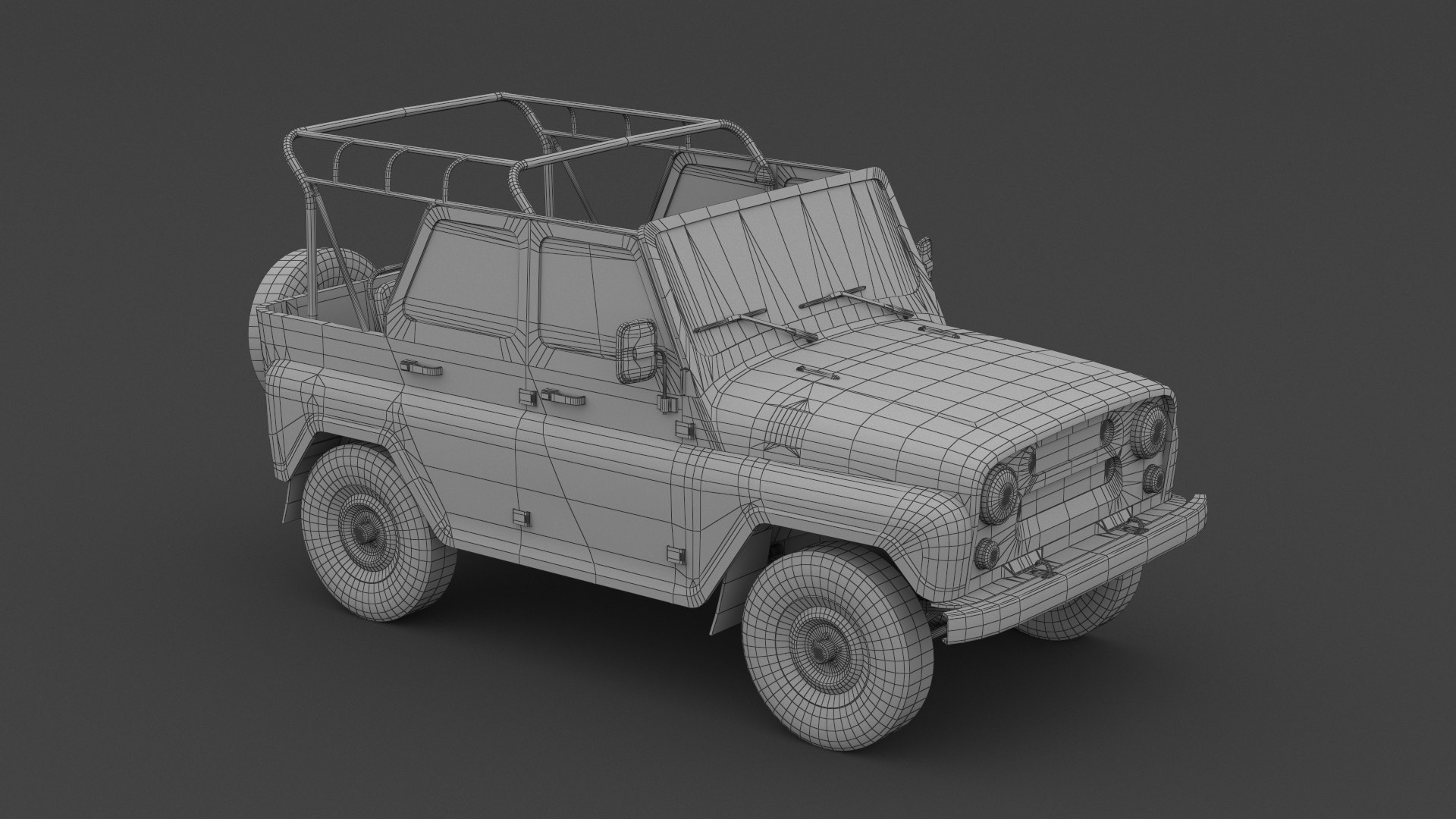 3D uaz 469 military model - TurboSquid 1697550