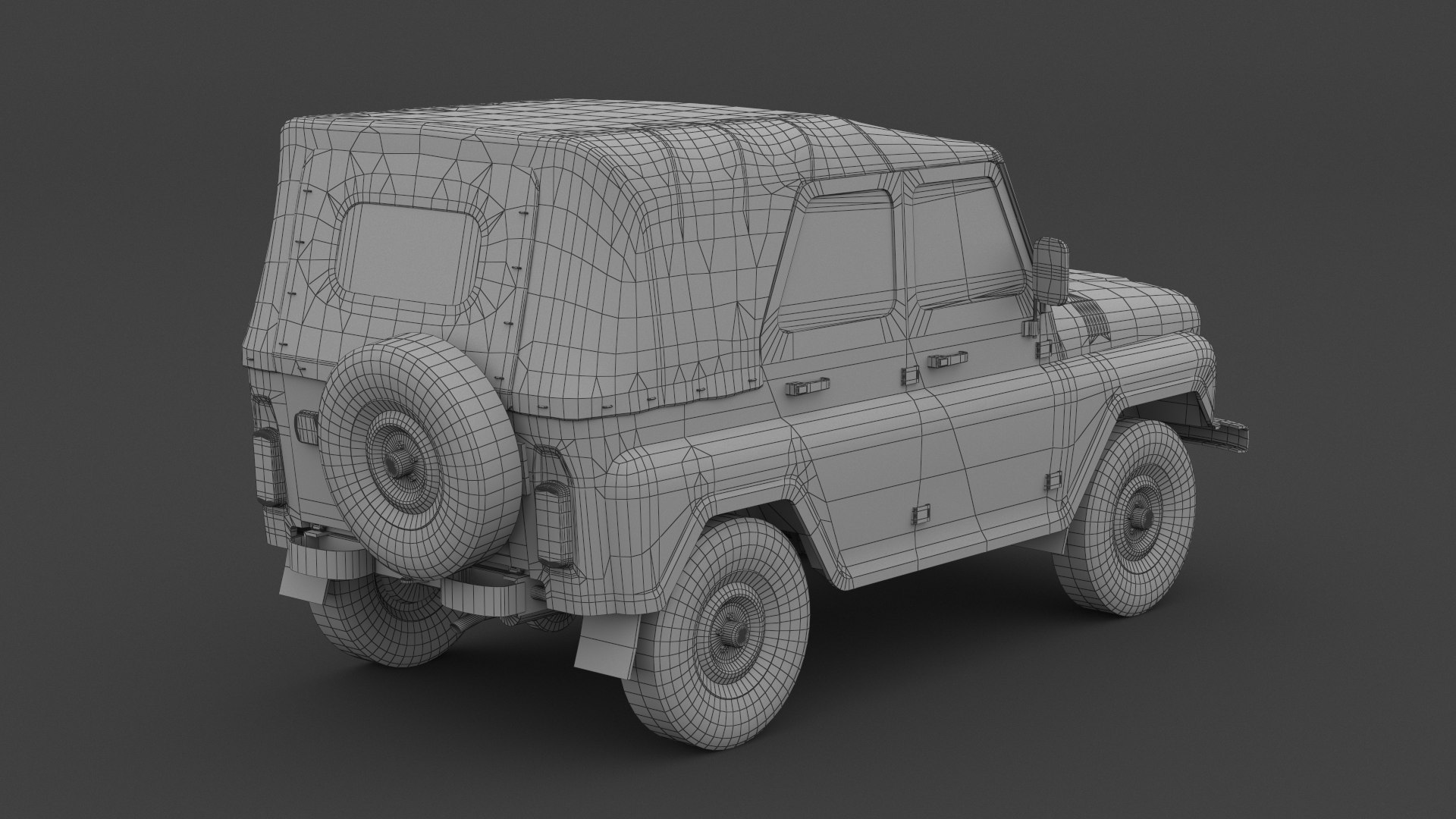 3D Uaz 469 Military Model - TurboSquid 1697550