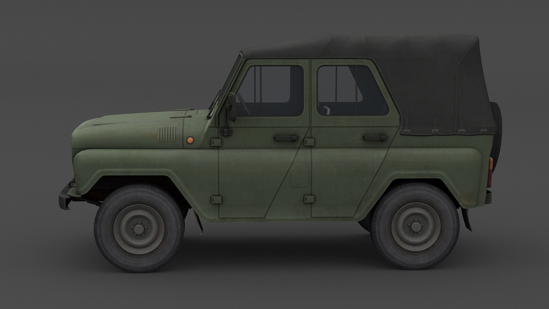 3D Uaz 469 Military Model - TurboSquid 1697550
