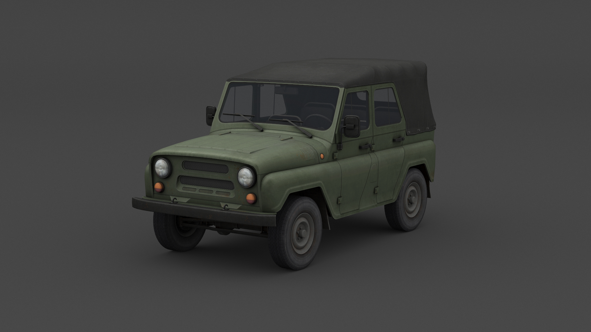 3D Uaz 469 Military Model - TurboSquid 1697550