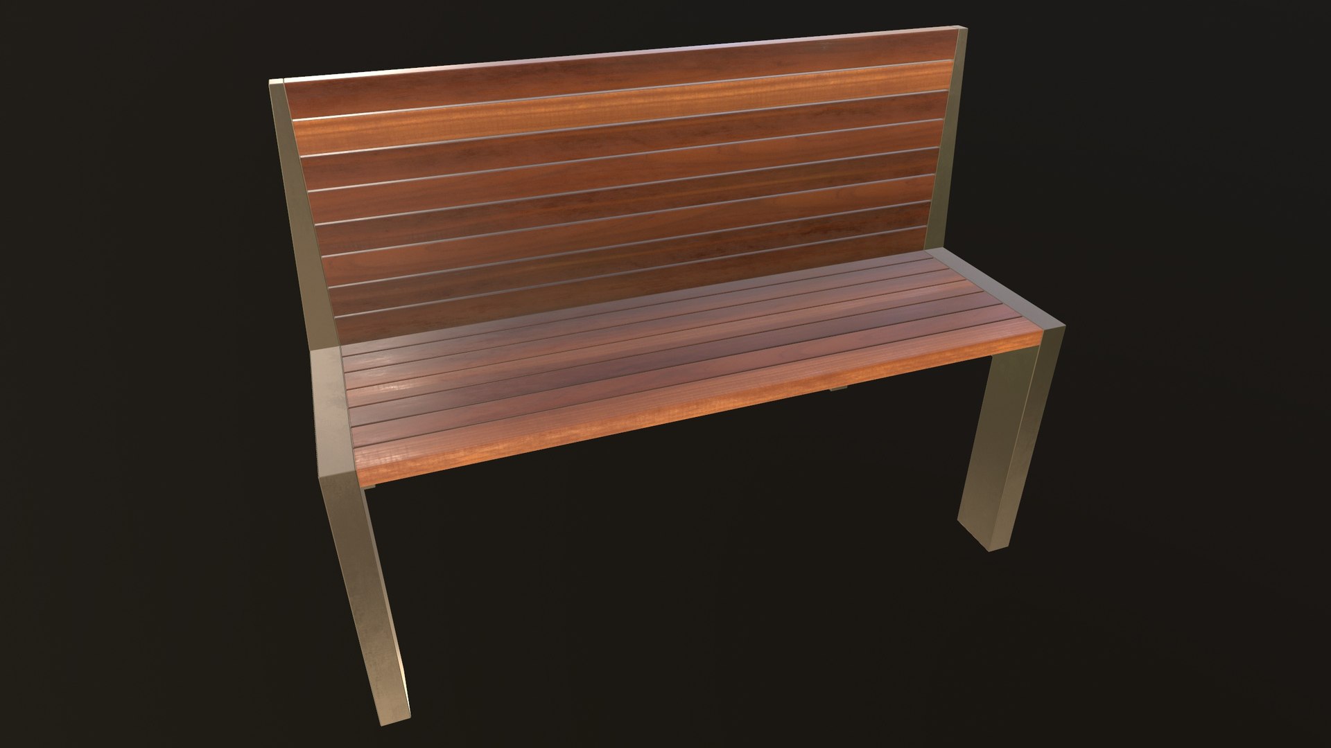 Modern Bench 3D Model AR VR 3D - TurboSquid 1967075