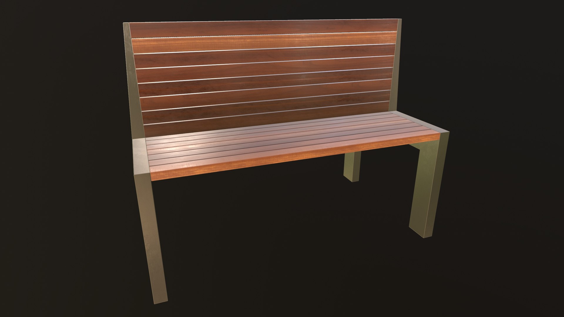 Modern Bench 3D Model AR VR 3D - TurboSquid 1967075