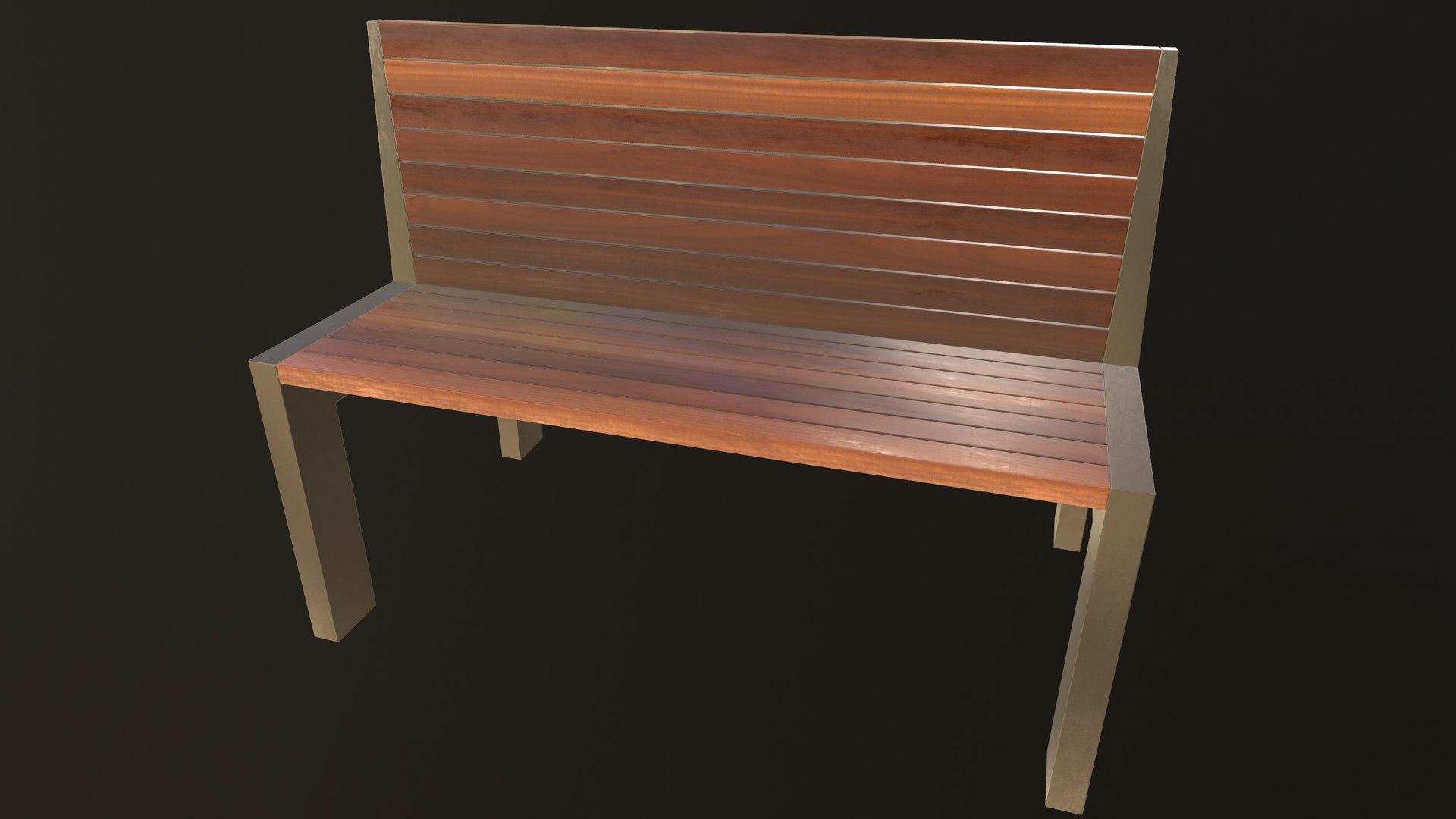 Modern Bench 3D Model AR VR 3D - TurboSquid 1967075