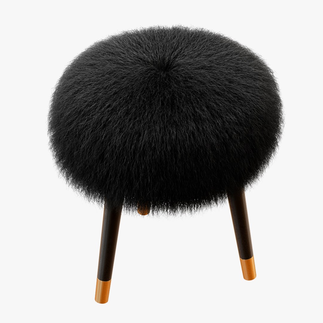 Mongolian Lamb Chair Stool 3D Model - TurboSquid 1249911