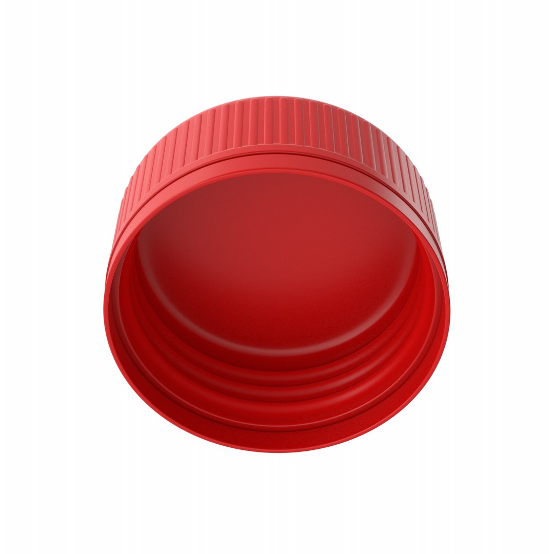 3D Red Yogurt Bottle Cap - TurboSquid 2162696