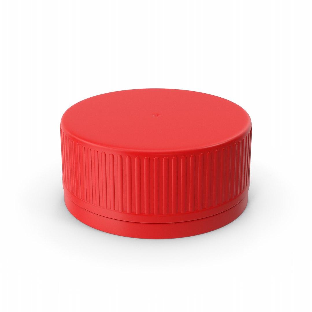 3D Red Yogurt Bottle Cap - TurboSquid 2162696