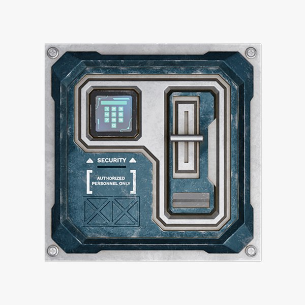 Painel de Segurança Sci-Fi Modelo 3D - TurboSquid 2287763