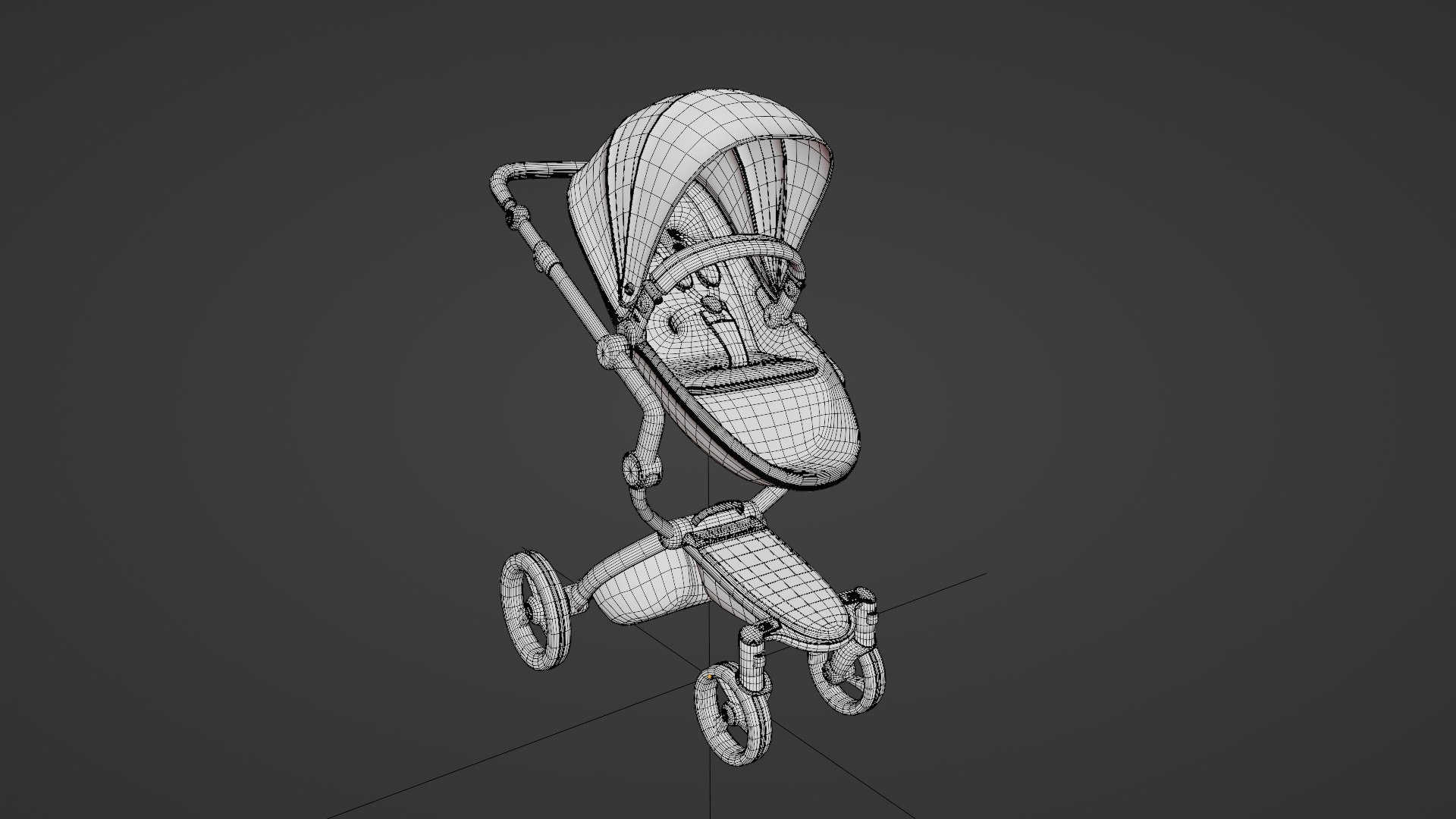 Stroller 3D 3D Model - TurboSquid 1994331