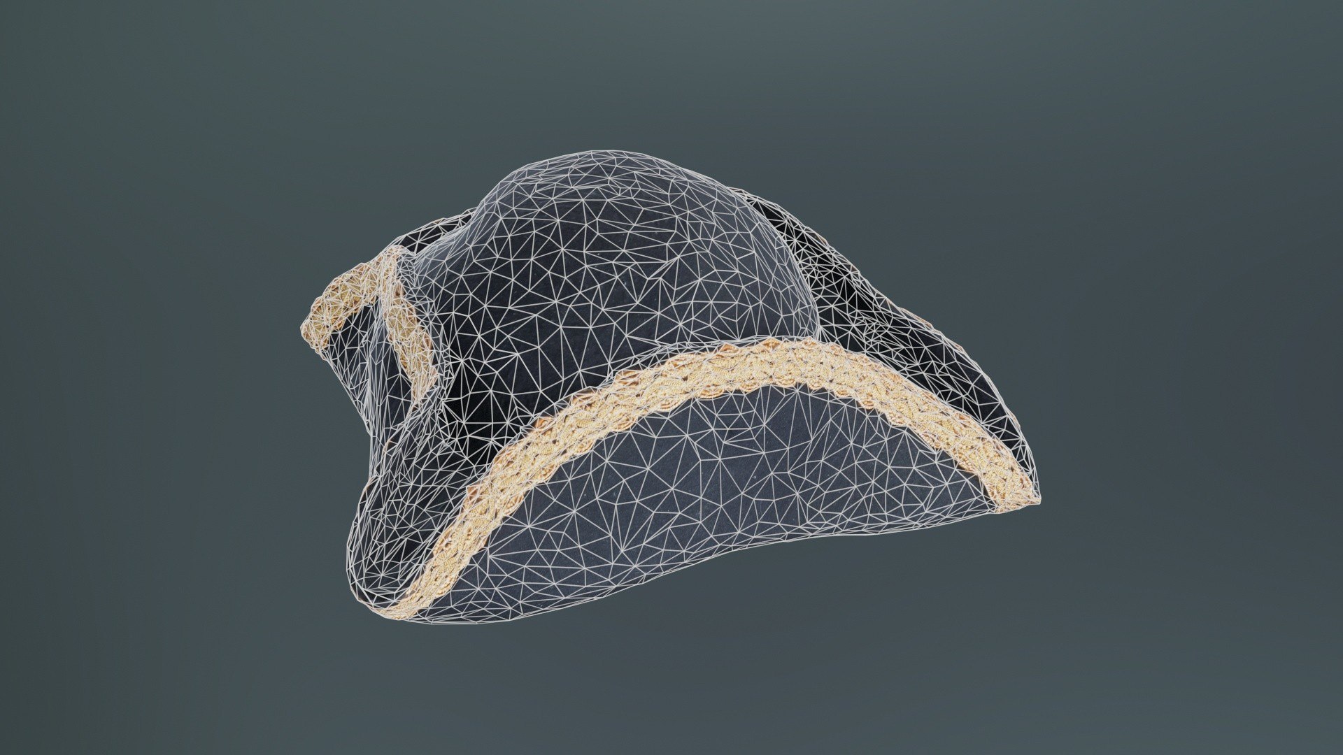 3D Triangle Hat Gold Remastered - TurboSquid 2360101