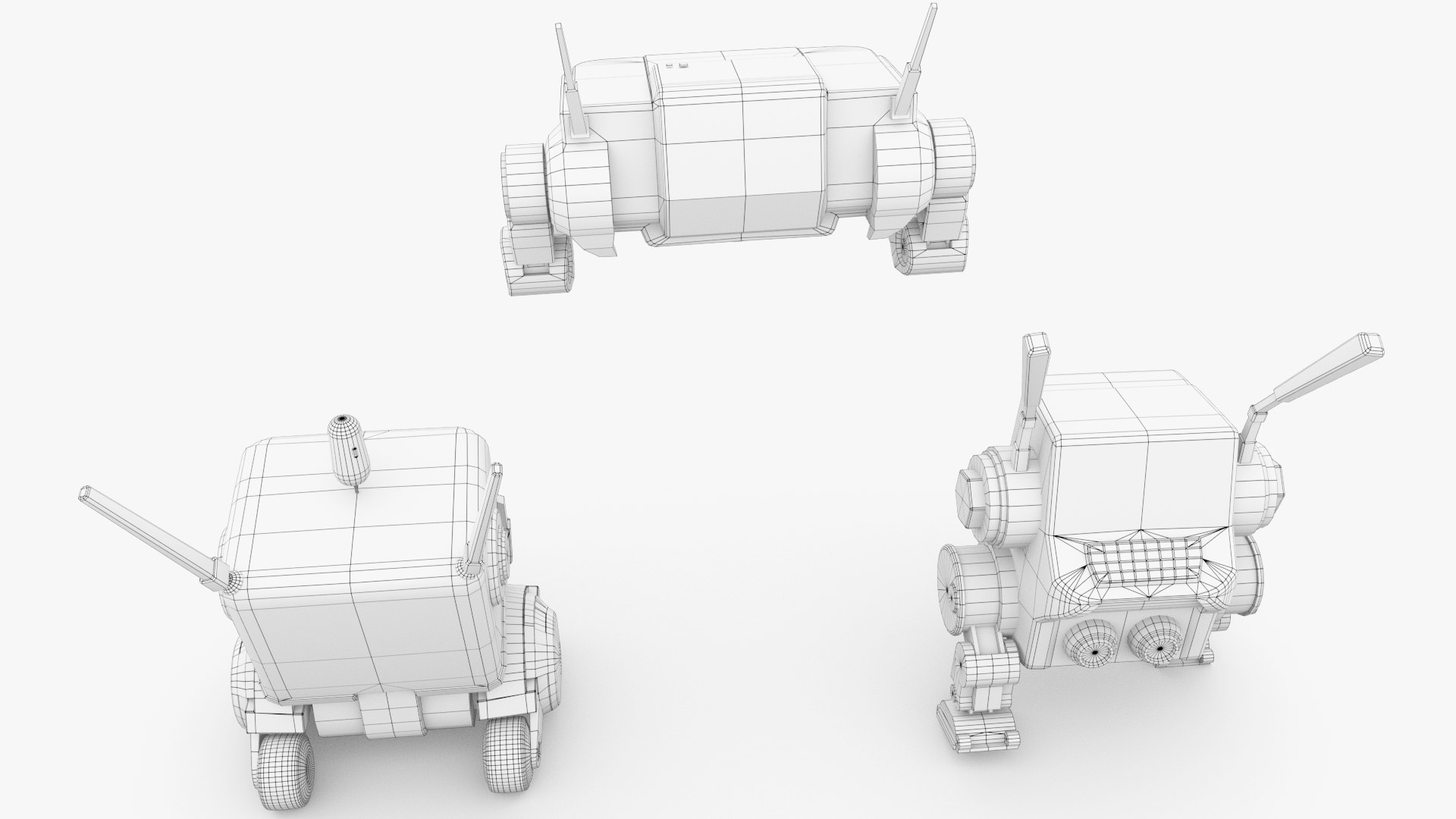 3D Model Cute White Robots - TurboSquid 2233716