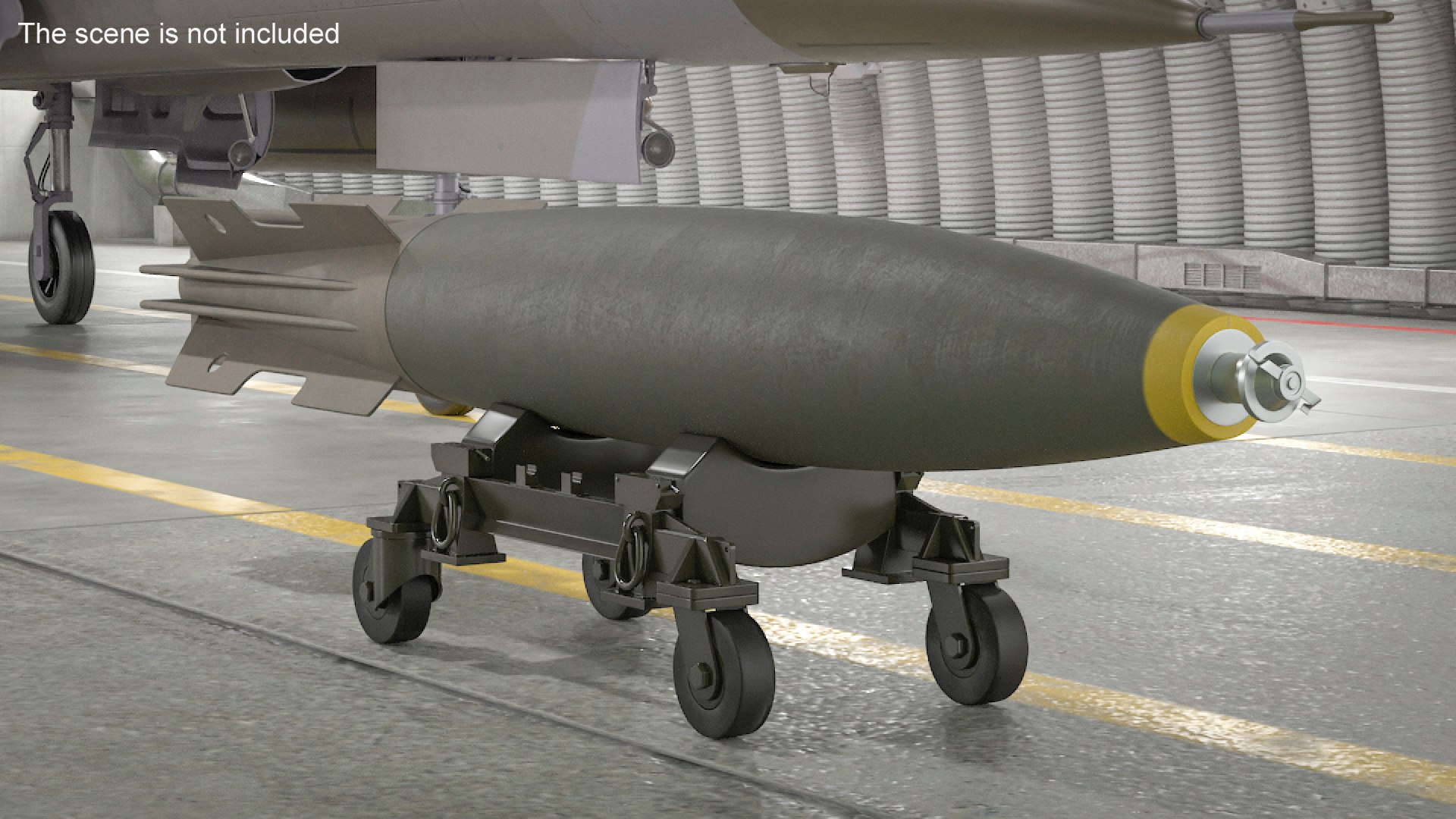 500 Pound Aircraft Munition Olive Model - TurboSquid 2390108