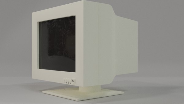 3D Old Vintage CRT Monitor model - TurboSquid 1753610