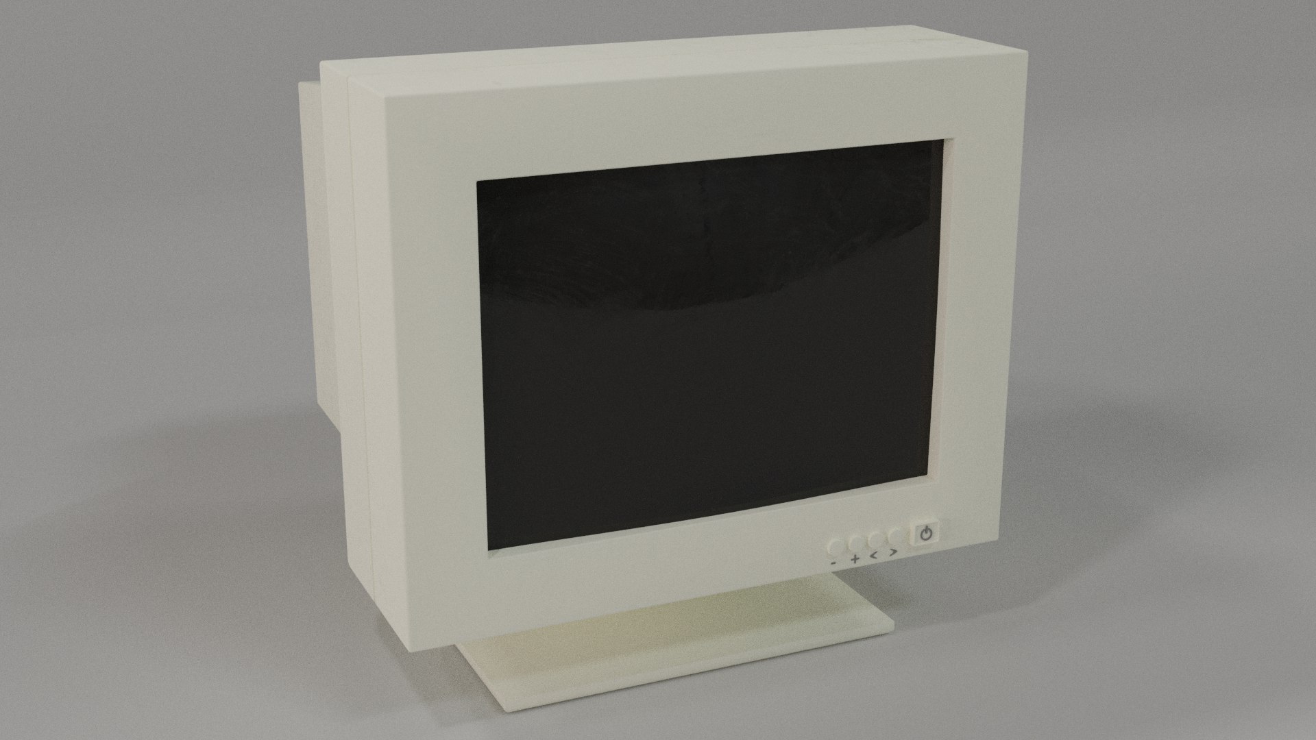 3D Old Vintage CRT Monitor model - TurboSquid 1753610
