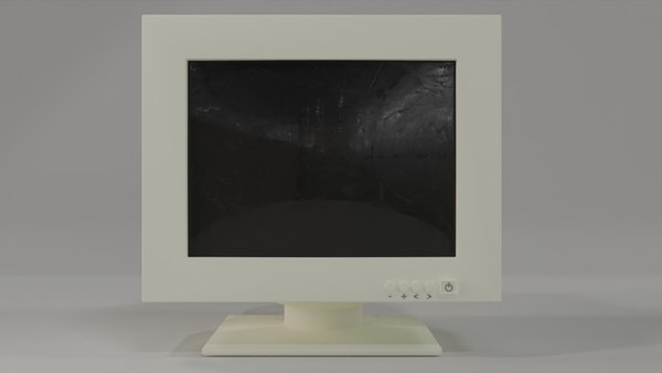3D Old Vintage CRT Monitor model - TurboSquid 1753610