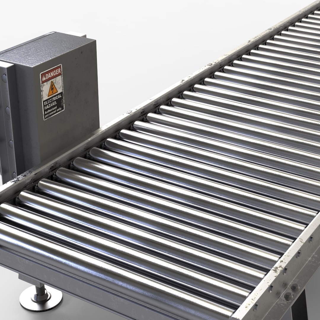 Convoyer Belt Roller 3D - TurboSquid 1250594