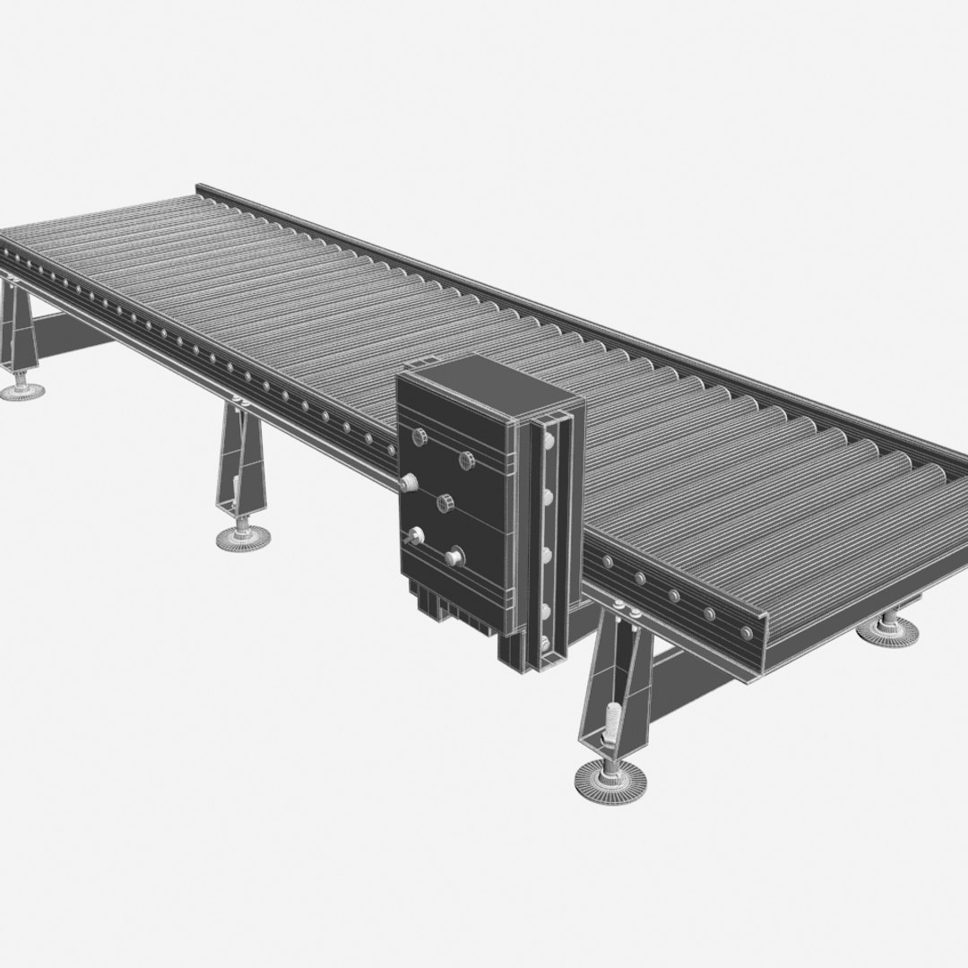 Convoyer Belt Roller 3D - TurboSquid 1250594