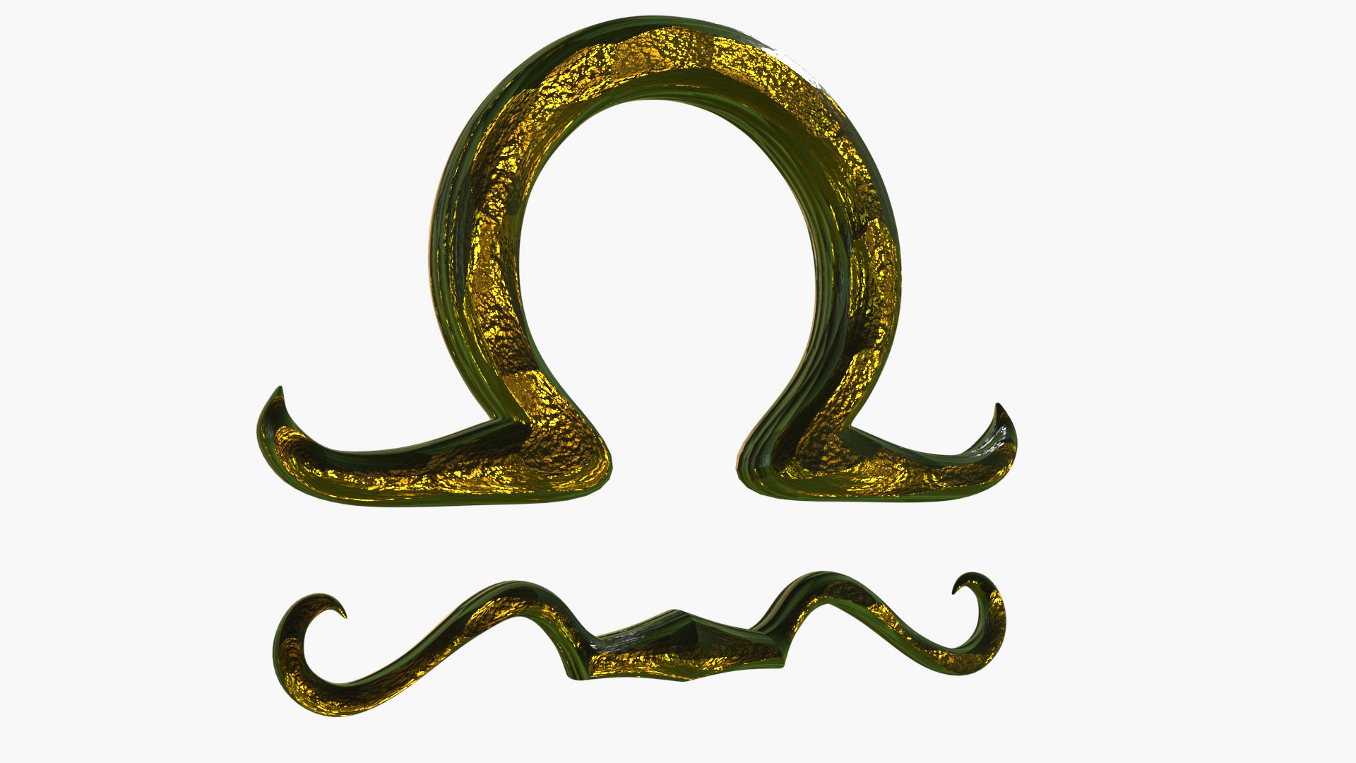 3D Model Libra Zodiac Sign Crystal - TurboSquid 2047282