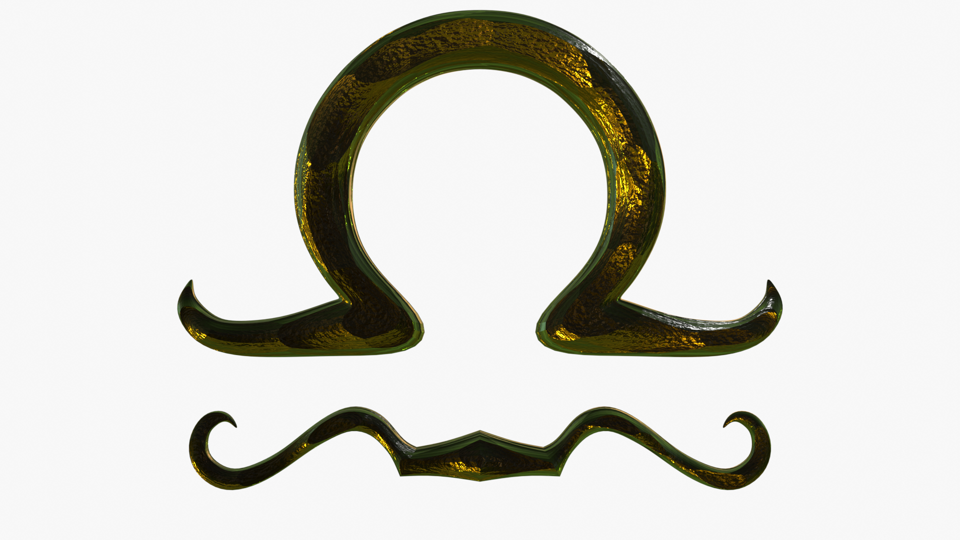 3D Model Libra Zodiac Sign Crystal - TurboSquid 2047282