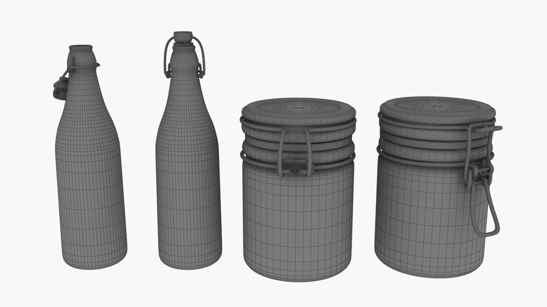 Glass Bottle Container 3D Model - TurboSquid 1569443
