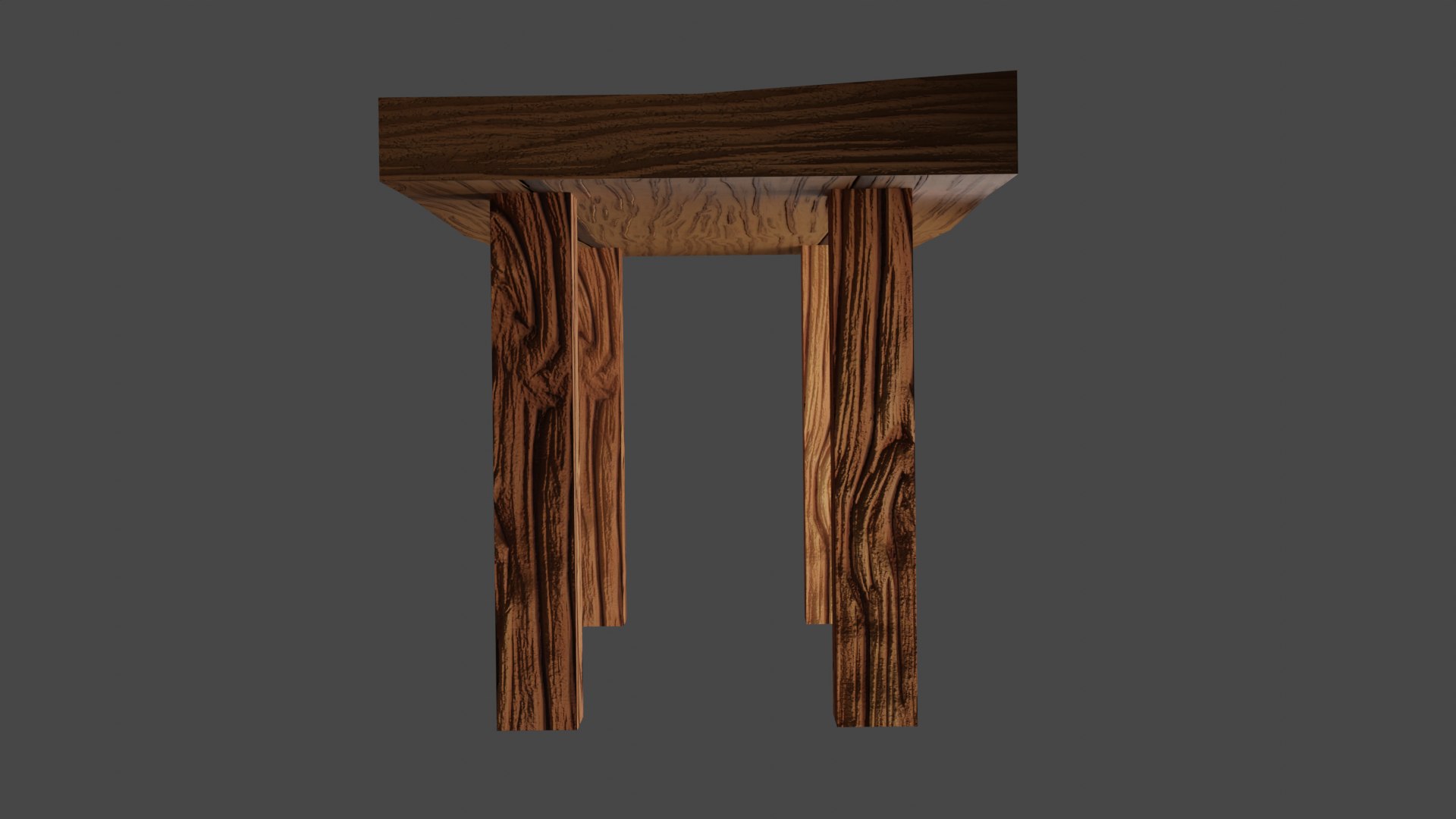 3D Stylized Wooden Table - TurboSquid 2095075