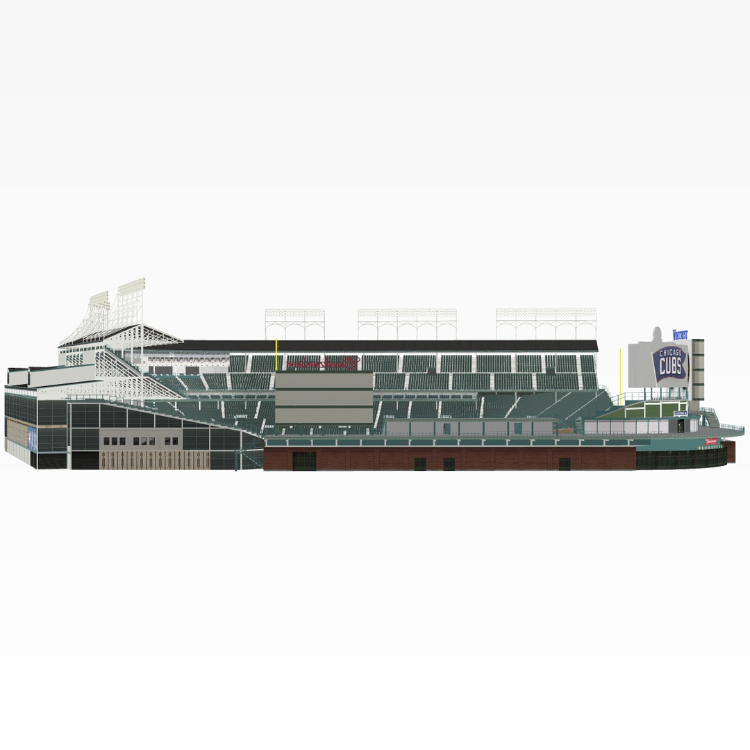3d model wrigley field