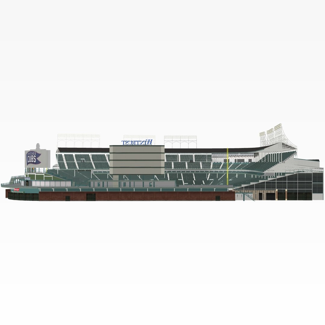 3d model wrigley field