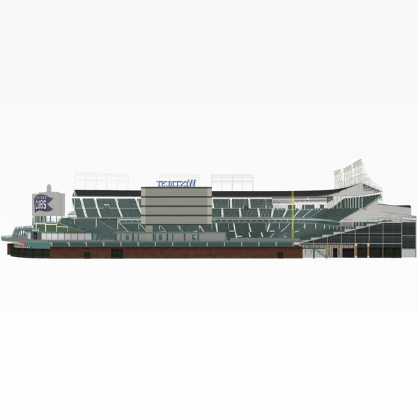3d model wrigley field