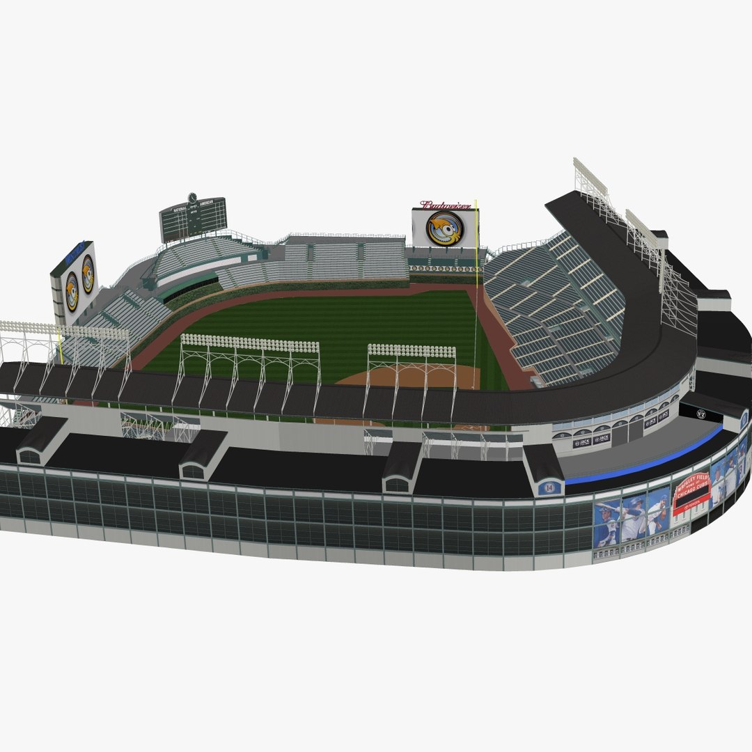 3d model wrigley field