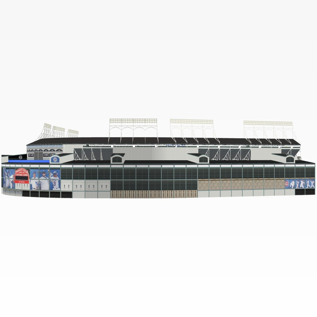 3d model wrigley field