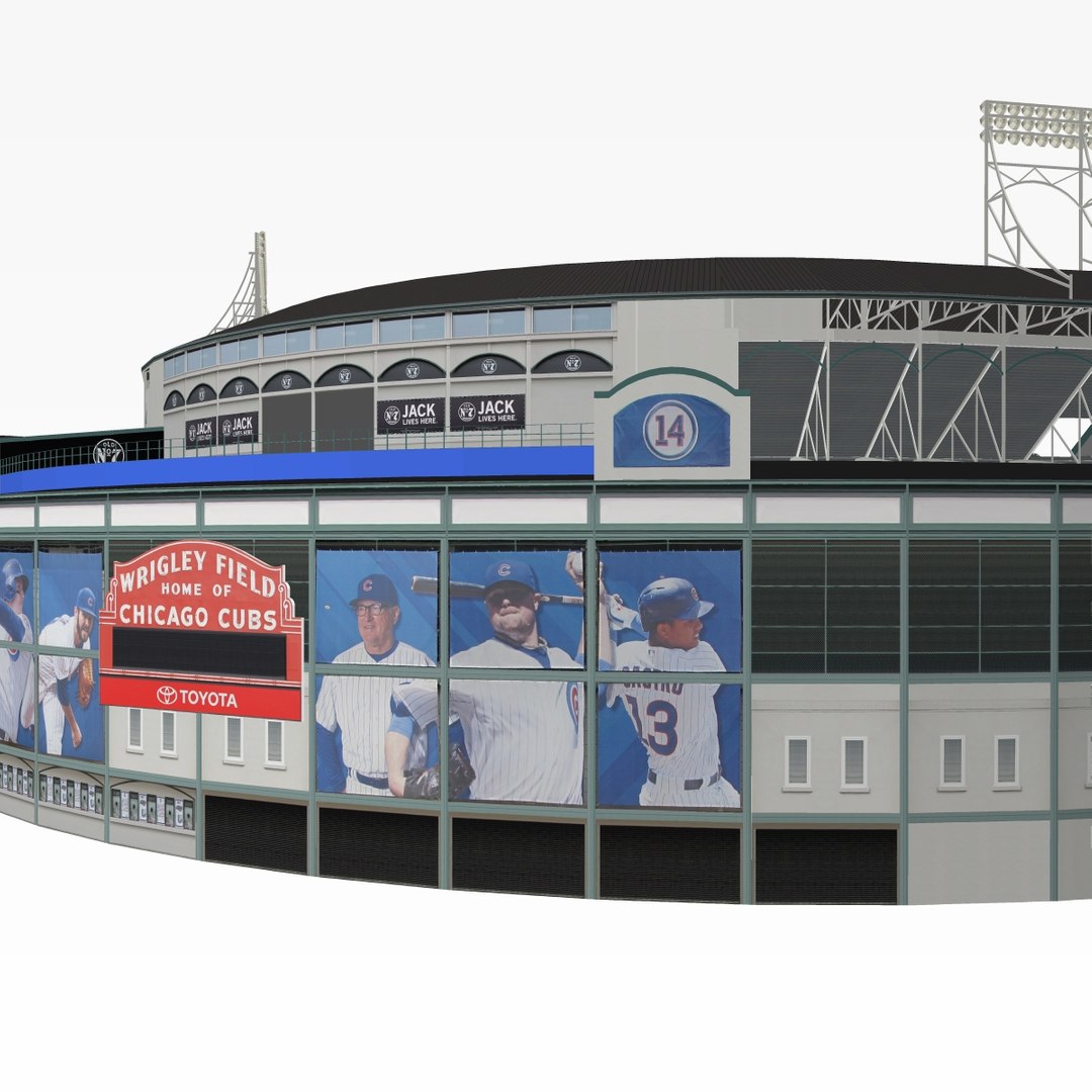 3d model wrigley field