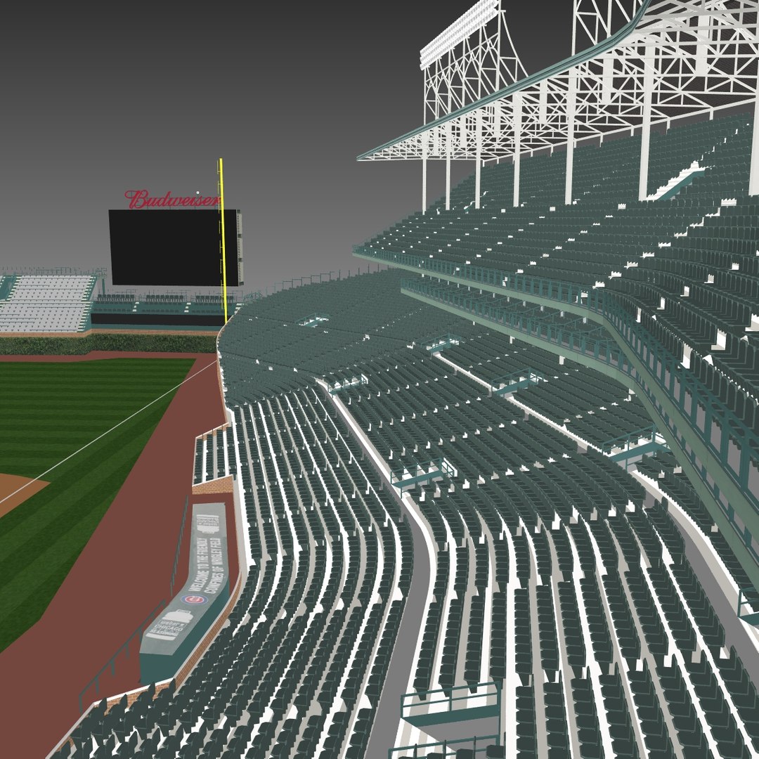 3d model wrigley field