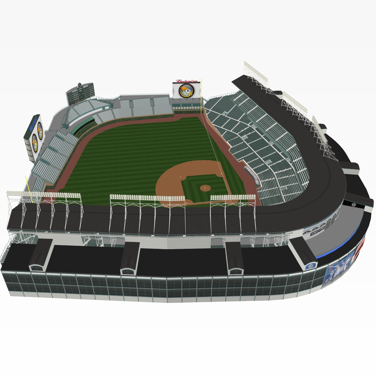 3d model wrigley field