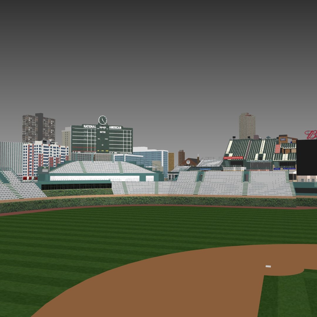 3d model wrigley field