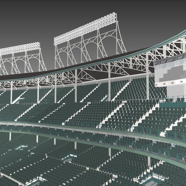 3d model wrigley field