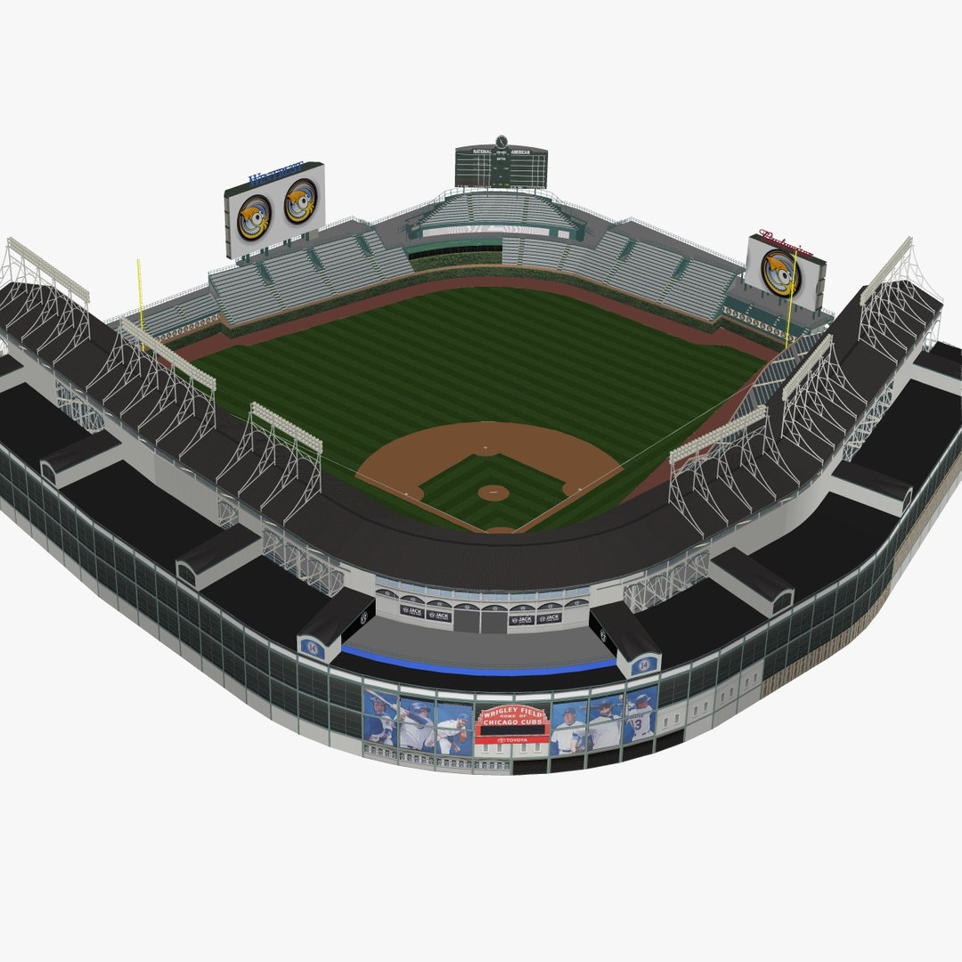 3d model wrigley field