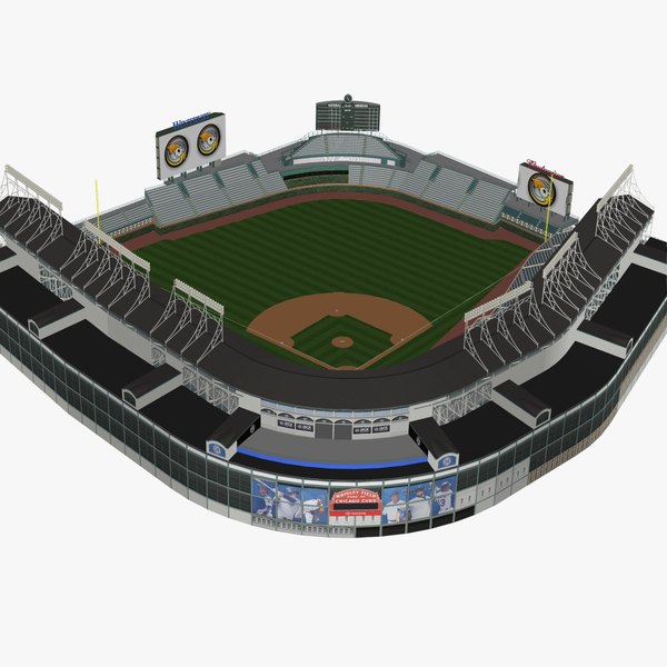 3d model wrigley field