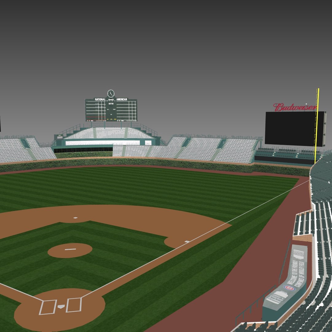 3d model wrigley field