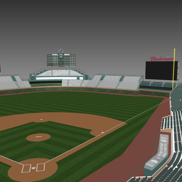 3d model wrigley field