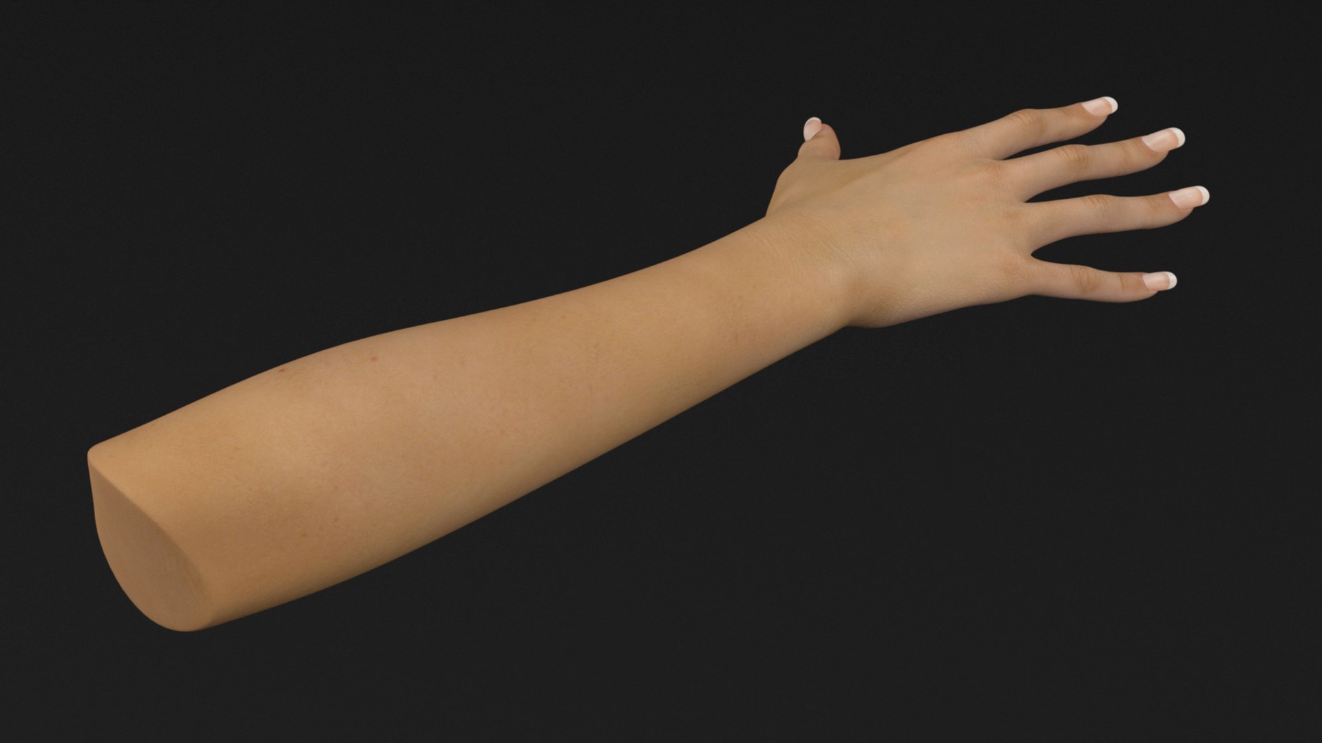 3D White Woman Hand Base Pose - TurboSquid 2185739