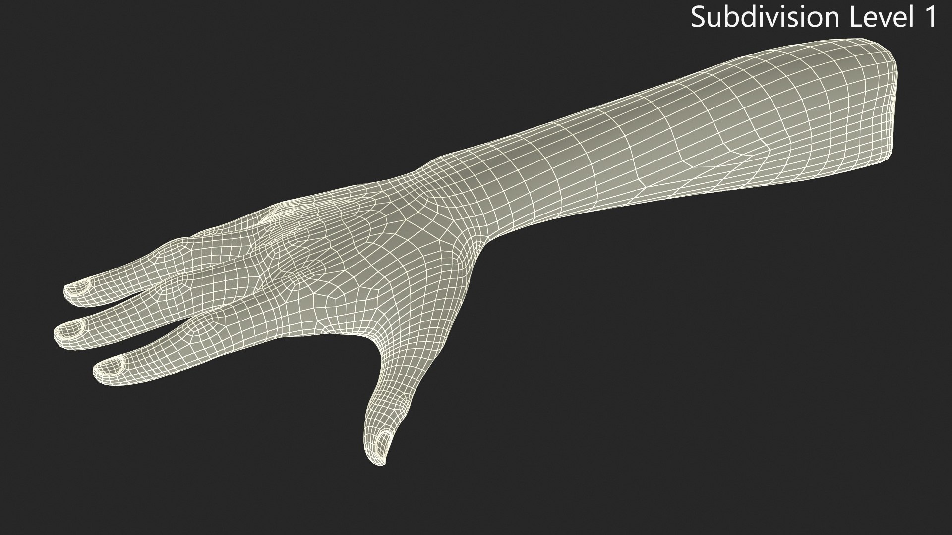 3D White Woman Hand Base Pose - TurboSquid 2185739