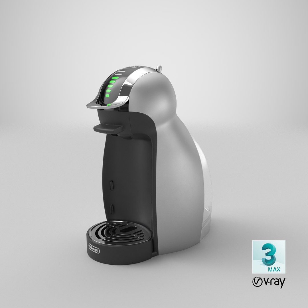 Nescafe Capsule Coffee Machine Dolce Gusto Silver 3D model - TurboSquid ...