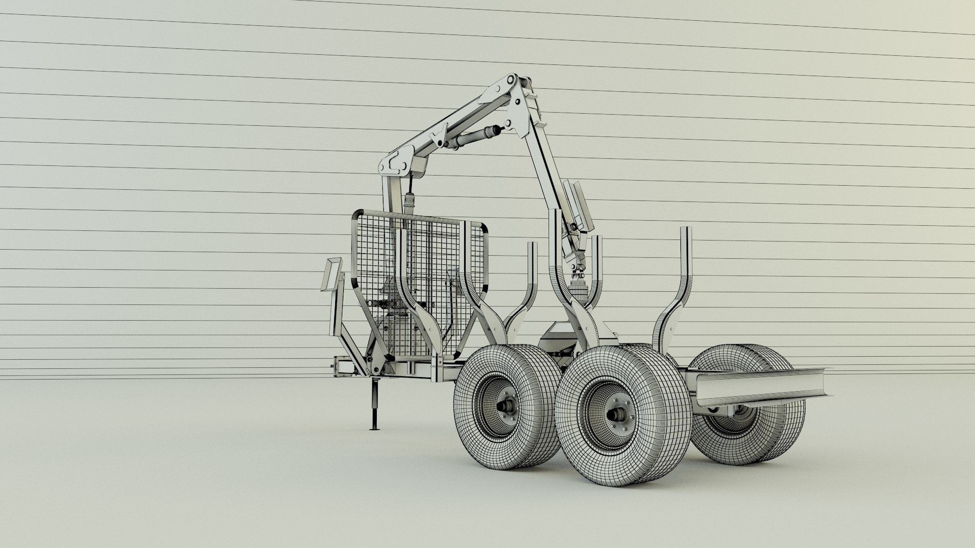 3D Model Forest Trailer - TurboSquid 2514296